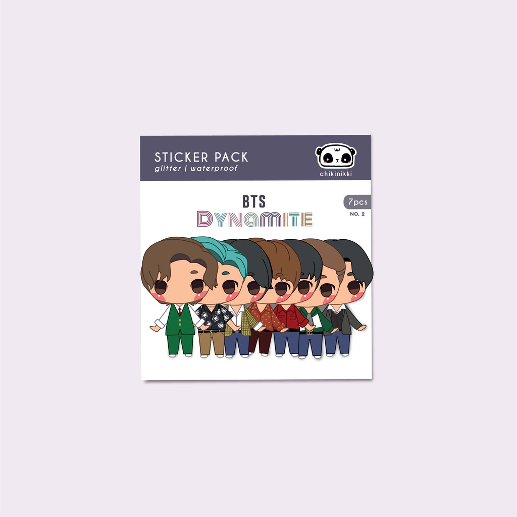 Sticker Pack | BTS Dynamite Laptop Stickers No. 01 | Fan Art by Amora ...