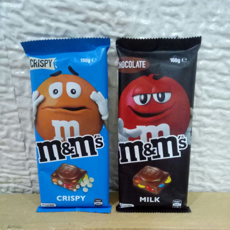 M&M Milk Chocolate Bar 160g, Crispy Chocolate Bar 150g | Shopee Philippines