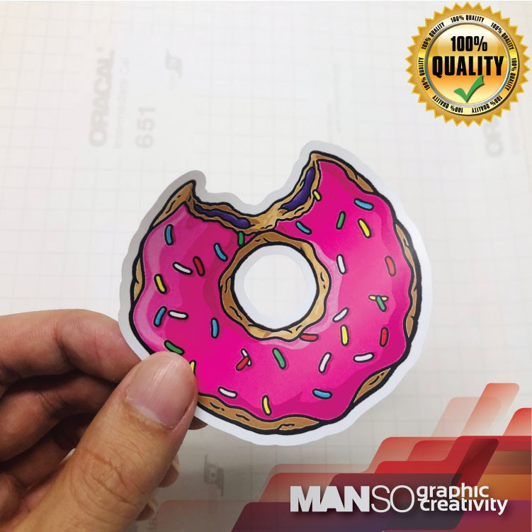 Simpson Sticker Donut G105 Cartoon decal sticker | Shopee Philippines