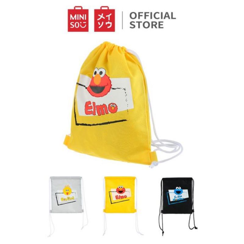 Miniso Elmo Sesame Street Drawstring Bag | Shopee Philippines
