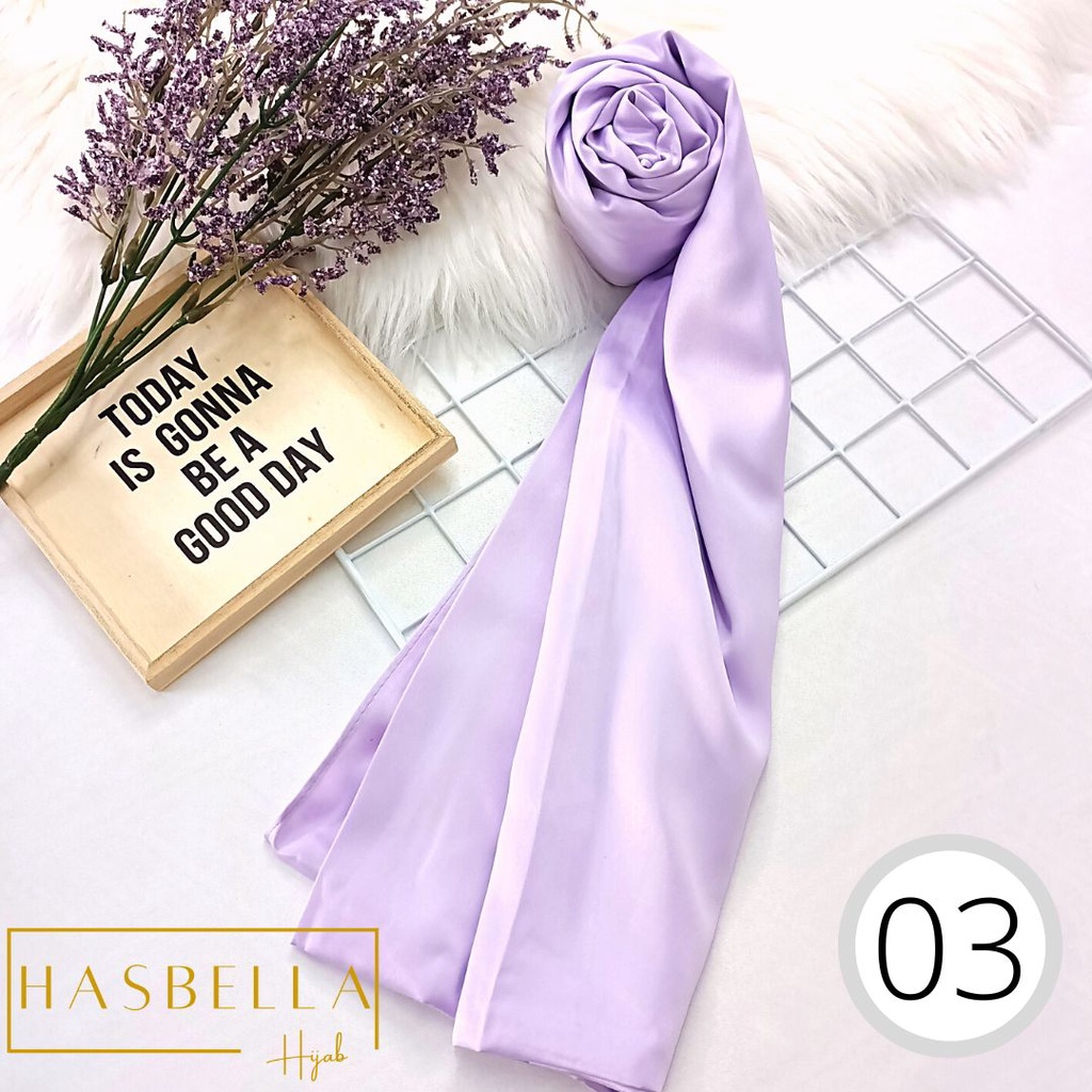 PREMIUM Shawl Satin Matte Plain Selendang Selesa sejuk mudah bentuk ...