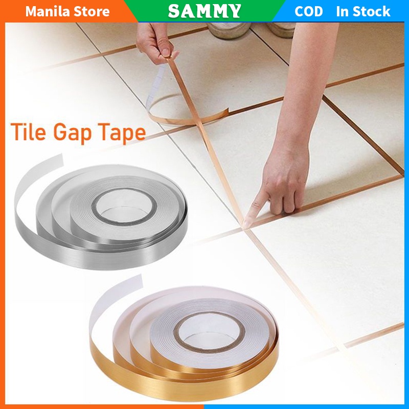 50m Tile Tape Self-Adhesive Floor Tile Gap Tape Tile Stickers ...