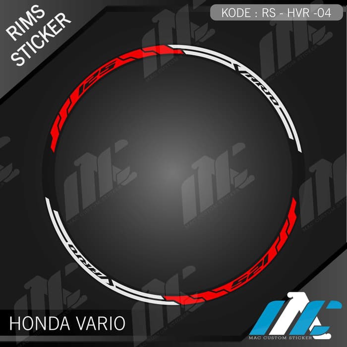 Hvr 04 - VARIO VELG LIST - STICKER LIST - VARIO VELG STICKER | Shopee ...