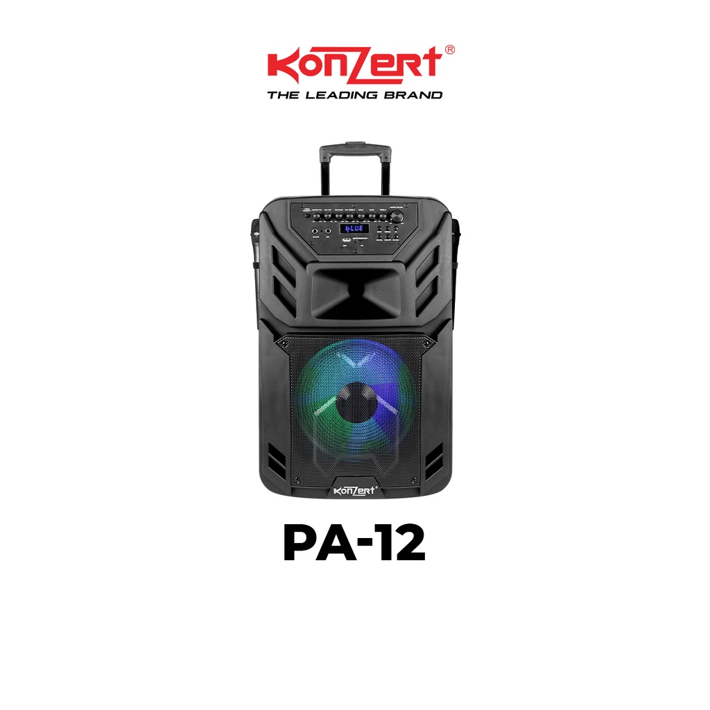 Konzert PA-12 12'' inch Portable Trolley Speaker ( 400 Watts ) | Shopee ...