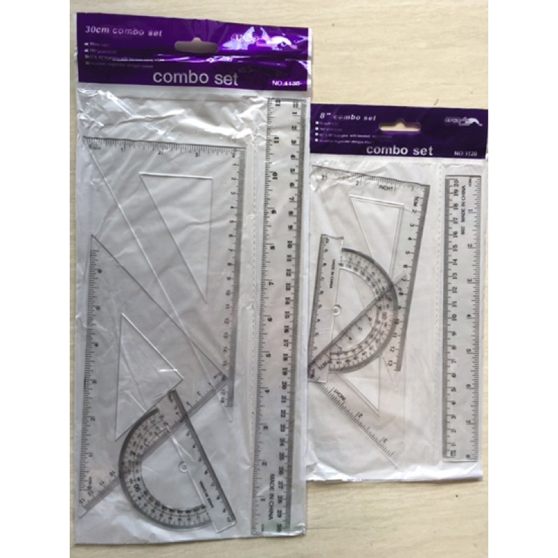 4 in 1 Combo Ruler Set small and Big | Shopee Philippines