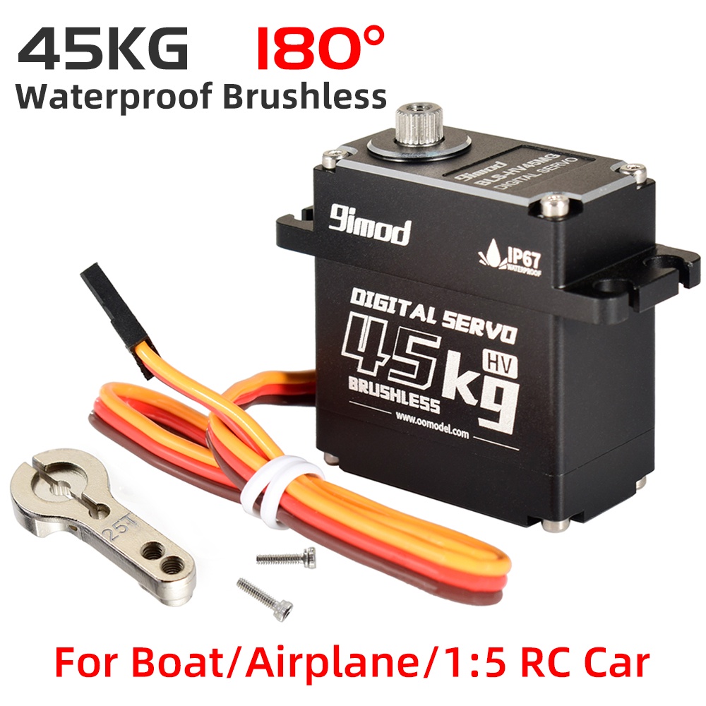 9imod Waterproof Brushless Coreless Servo 70kg 50KG 45KG 35KG 25KG ...