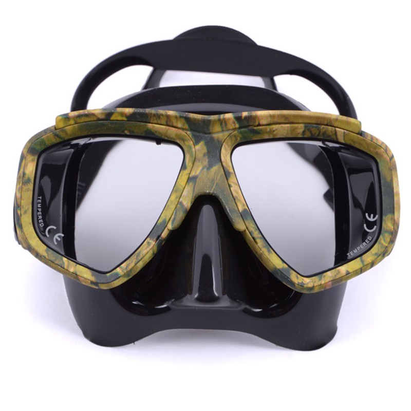 Professional Camouflage Scuba Dive Mask Snorkeling PC Frame Swimming ...