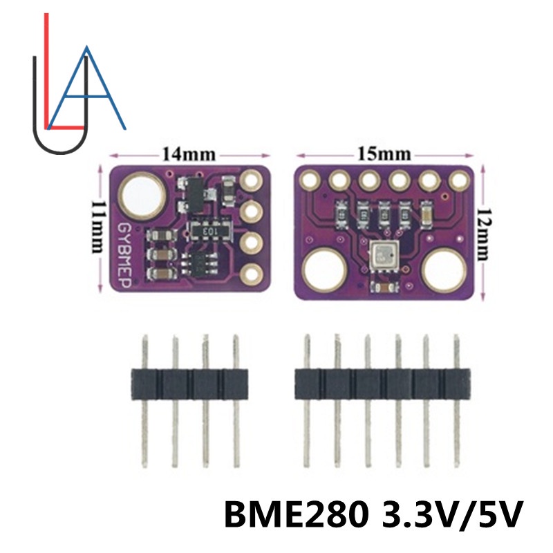 BME280 3.3V 5V Digital Sensor Temperature Humidity Barometric Pressure ...