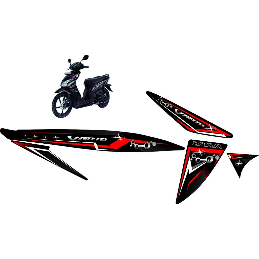 110cc Variation STRIPING STRIPING STICKER Set For VARIO VARIO 110 ...