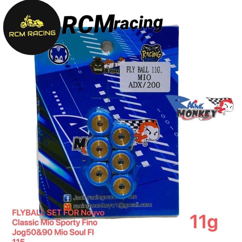 Racing Monkey FLYBALL SET FOR Nouvo Classic, Mio Sporty, Fino, Jog50&90 ...