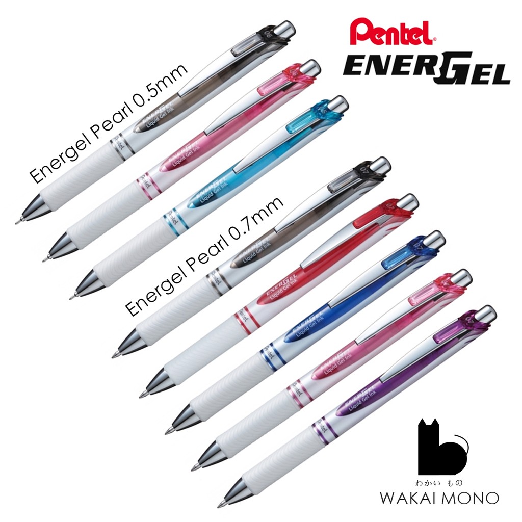 Gel Ink Pen Pentel Energel Pearl Tip Size 0.5-0.7 mm. | Shopee Philippines