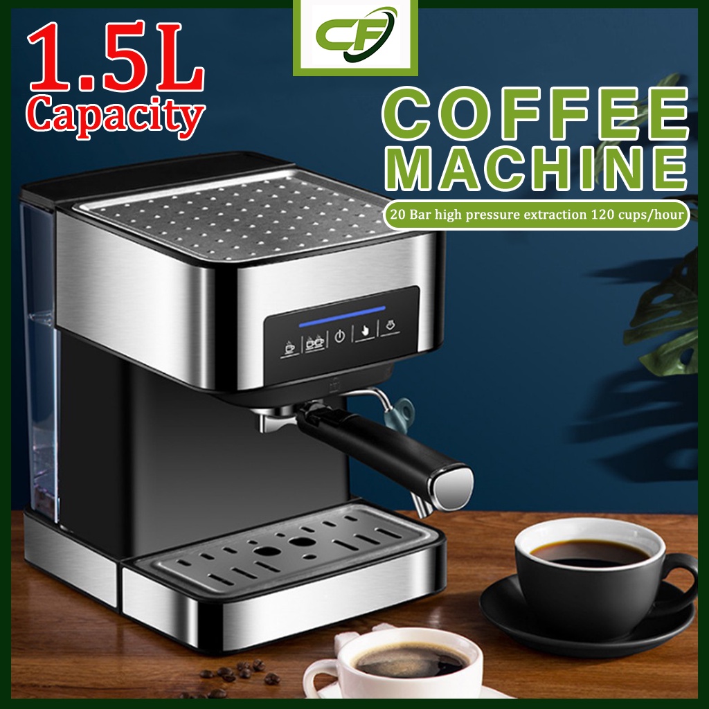 New Upgrade Espresso Coffee Machine Italian Design Electric Semi ...