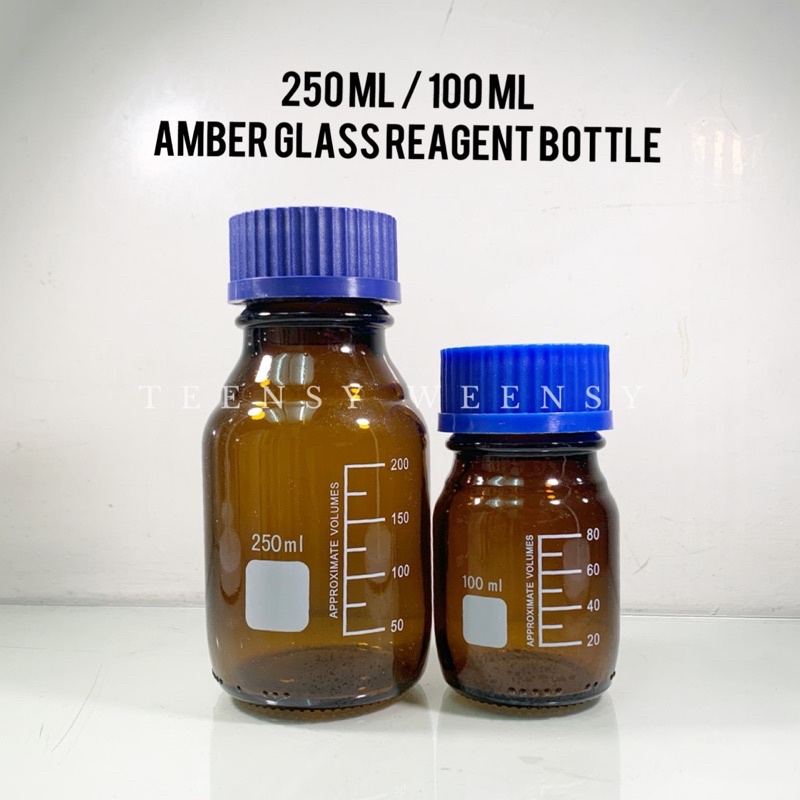 100ml 250 Ml Amber Glass Reagent Bottle Shopee Philippines