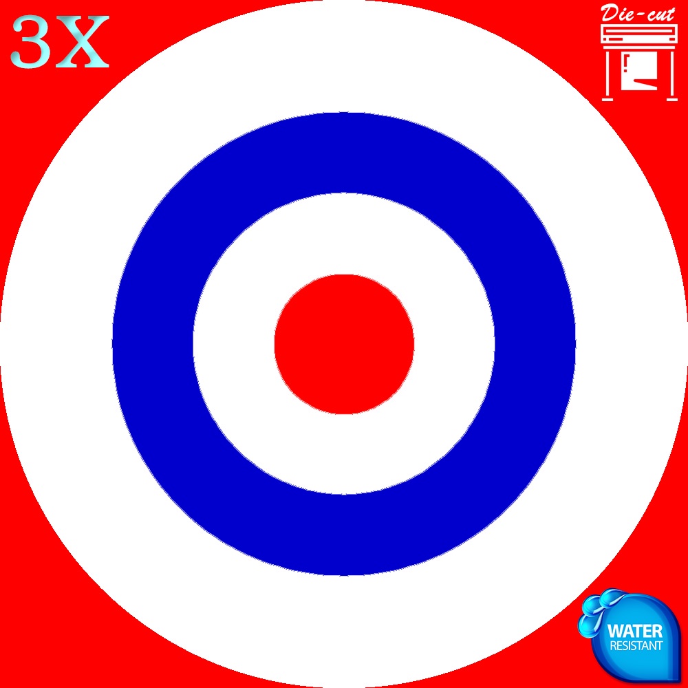 3X Royal Airforce Sticker | British RAF Logo Insignia Military aircraft ...