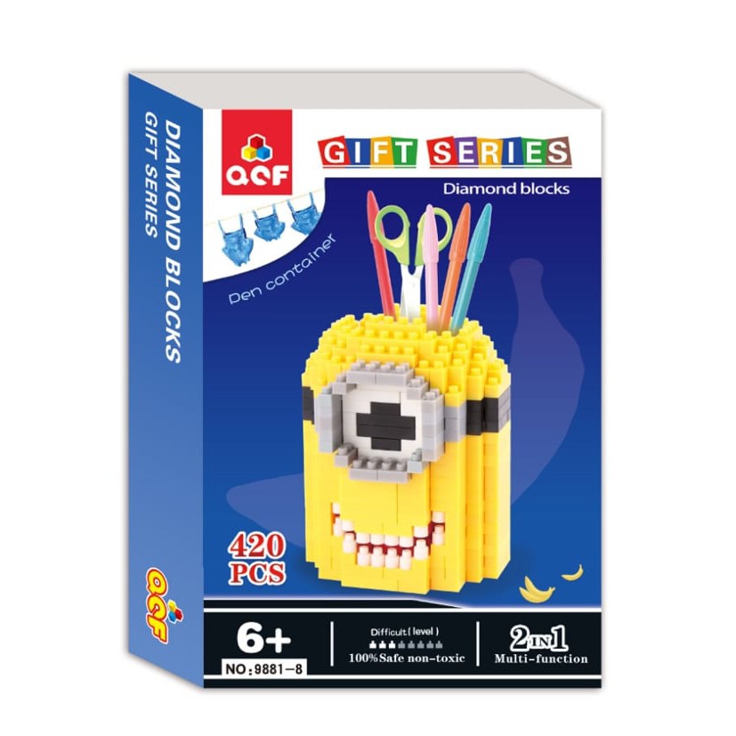 Diamond Building Blocks (2 in 1 Pen Container)/二合一笔筒积木 | Shopee Philippines