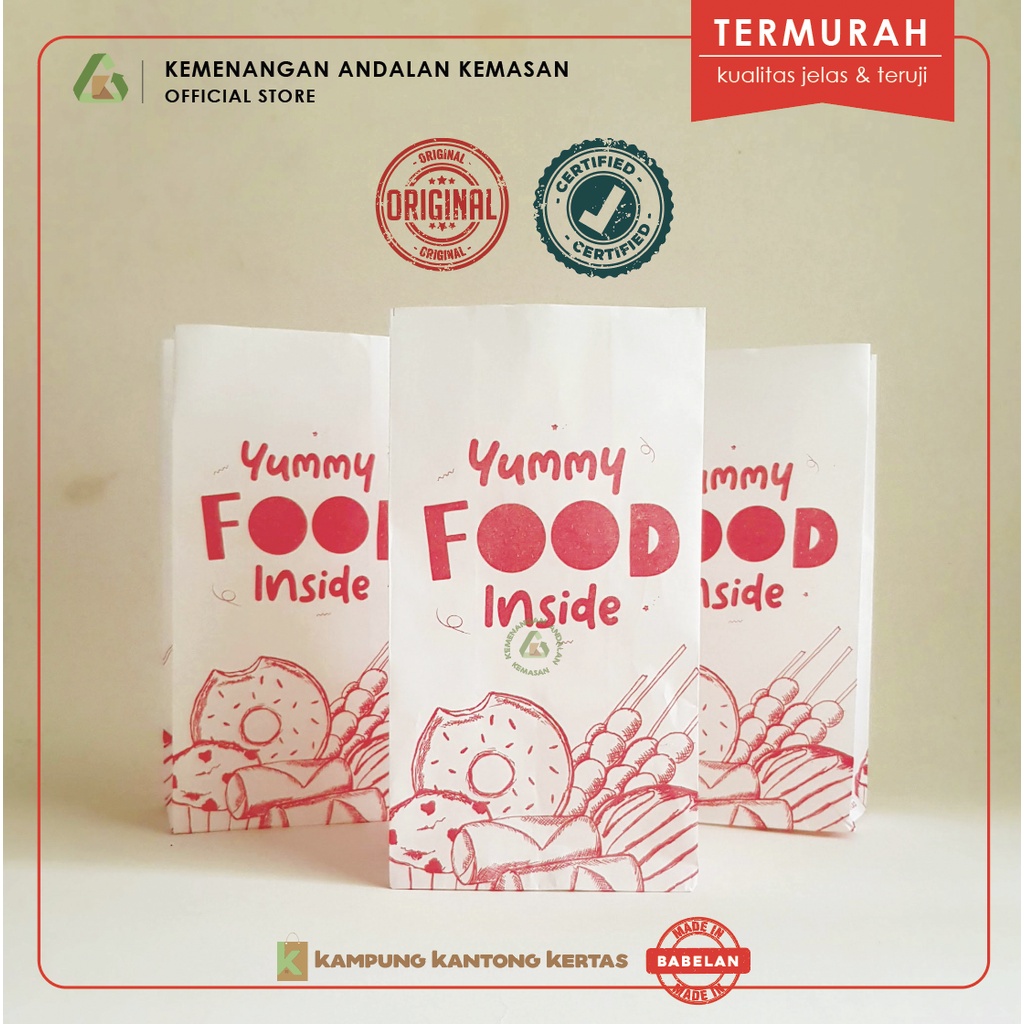 Fried Chicken Bags, Fried Chicken Packaging, Fried Chicken Paper Bags ...