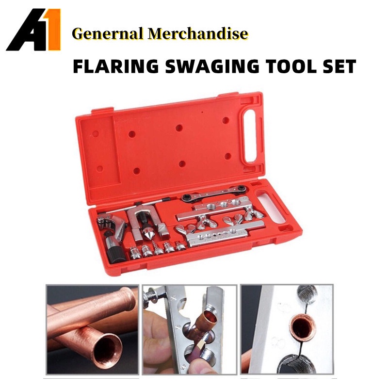 A1 ARES Cod Flaring Swaging Tool Set Tube Cutter Pipe Repair Ref Flaring Swaging Tool Set ...