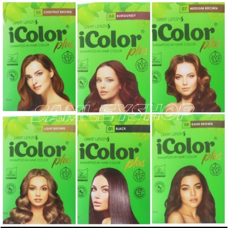 iColor Plus Hair Dye Shampoo | Shopee Philippines