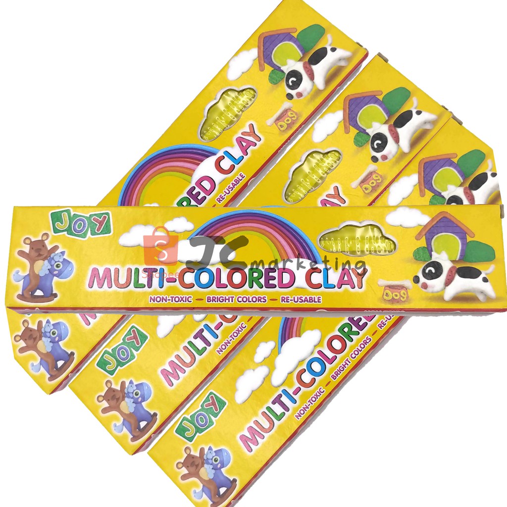 12 PCS. Joy / Easy Multi-colored Clay (assorted colors) | Shopee ...
