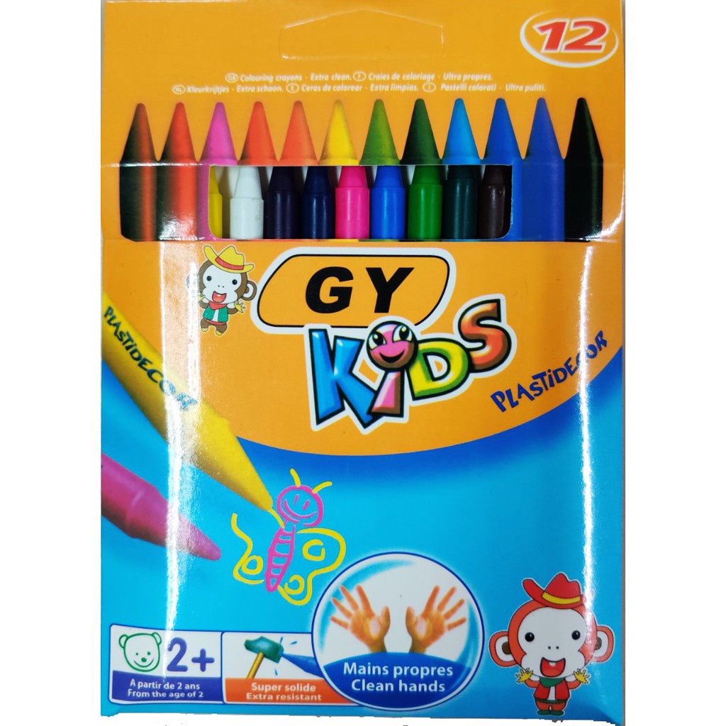 GY Crayon 12 colors Set | Shopee Philippines