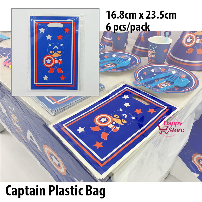 Captain Birthday Party Plastic Bag | Shopee Philippines