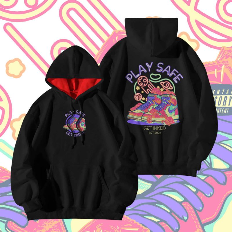 PLAY SAFE GET INKED HOODIE | Shopee Philippines