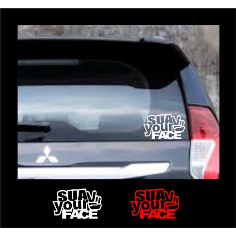 SUA Funny Sticker for Mitsubishi | Shopee Philippines
