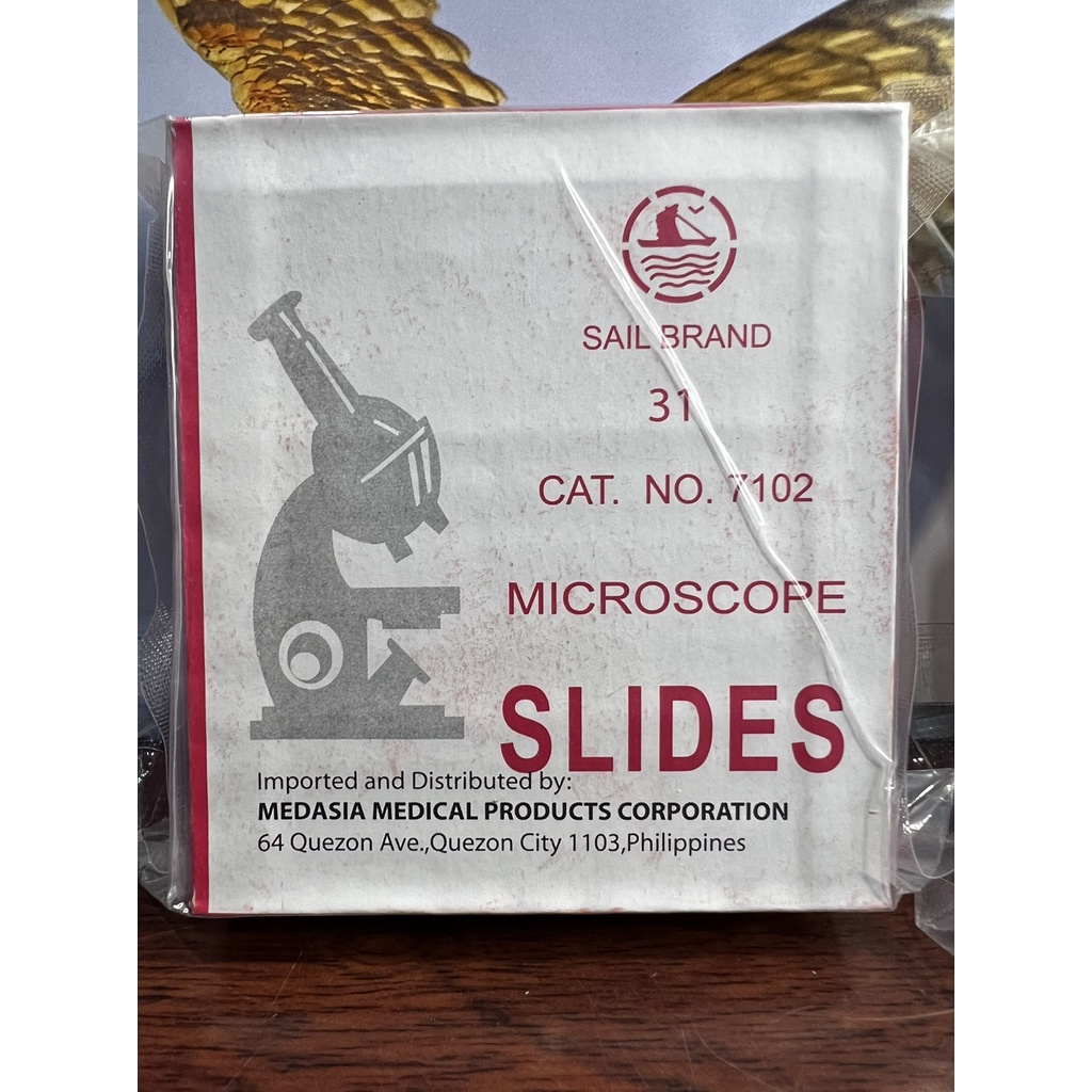 Microscope Glass Slides SAIL BRAND GROUND, UNGROUNDED, FROSTED (1 box-72pcs) | Shopee Philippines