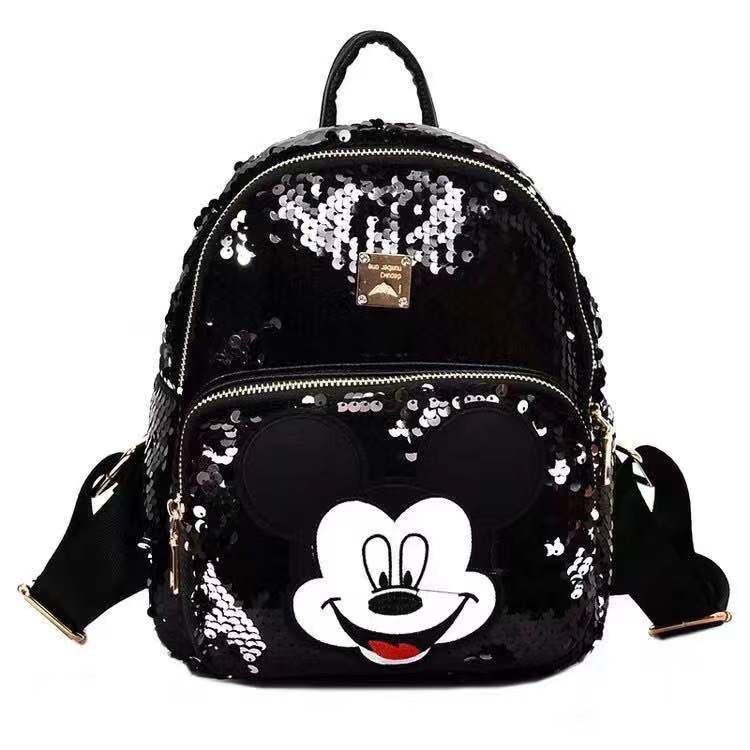 mickey bag SkyMall BG571 Korean Sequins Decorated Mickey Mini Backpack ...