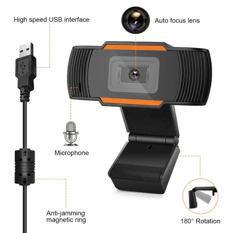 Sunsonic Z05 720p Hd Webcam Web Camera With Mic For Computer | Shopee ...