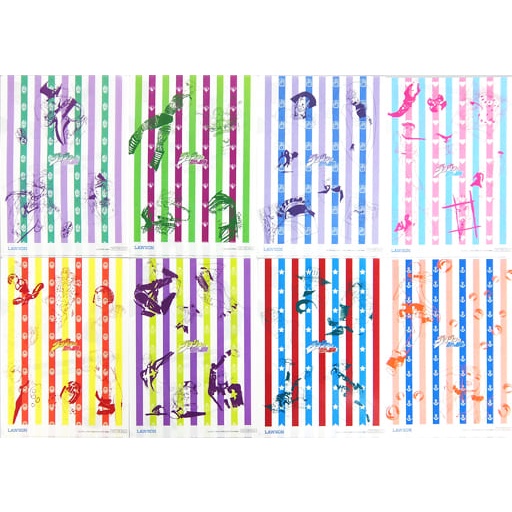 Jojo's Bizarre Adventure LAWSON Limited A4 Clear Files (5 Types) Official Authentic Merchandise ...