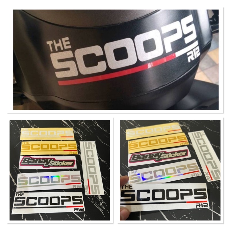 Sticker THE SCOOPS R12 CUTTING | Shopee Philippines