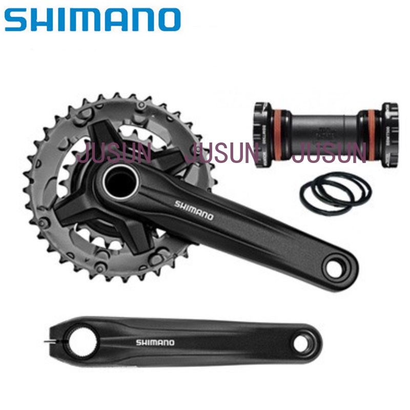 Shimano FC-MT210 36-22T MTB Mountain Bike 2×9 Speed Hollowtech Crankset BB-MT500 | Shopee ...
