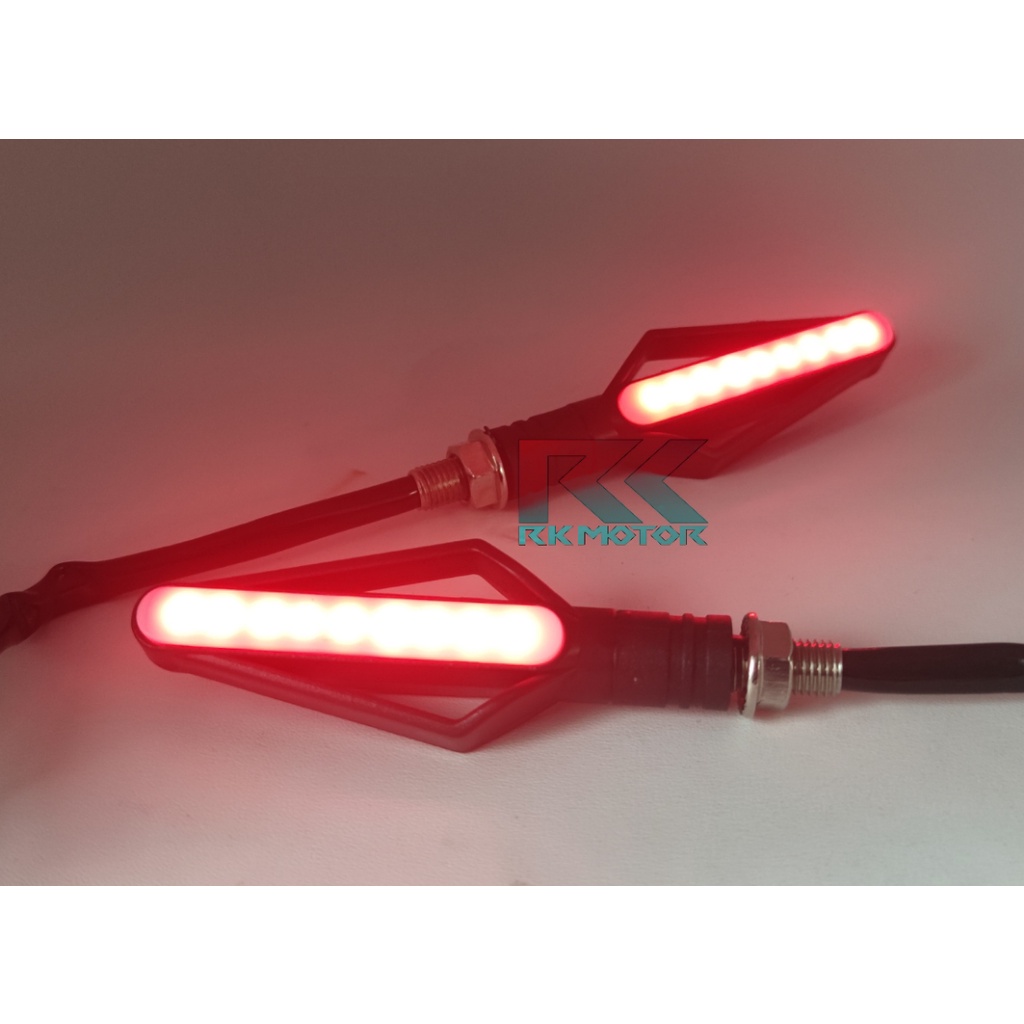 Drl Led Sen Light 2 Colors Flowing Color Blade Universal | Shopee ...