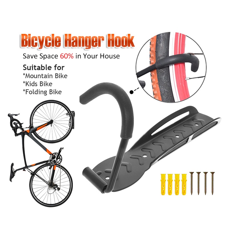 Bicycle Wall Hanger Wall Mount Bike Hook MTB Road Bike Rack Heavy Duty ...