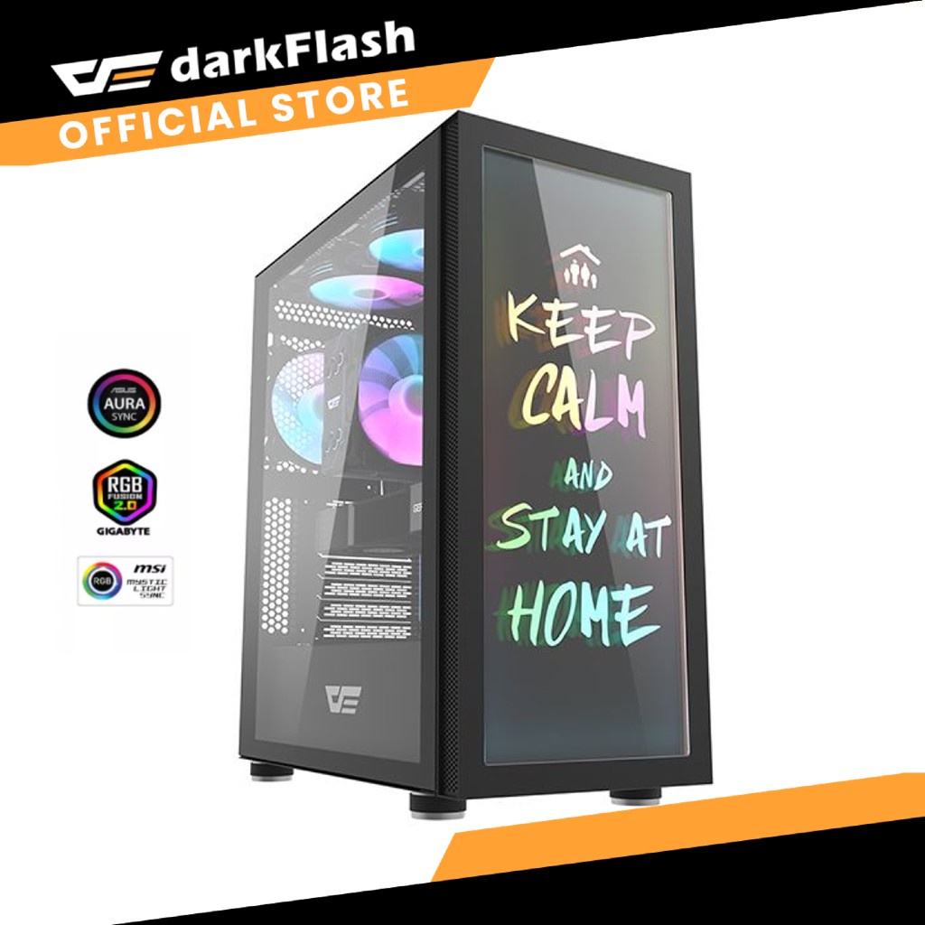 DarkFlash Dk210 Graffiti Version A-rgb Sync Able Front Panel 5v3pin ...