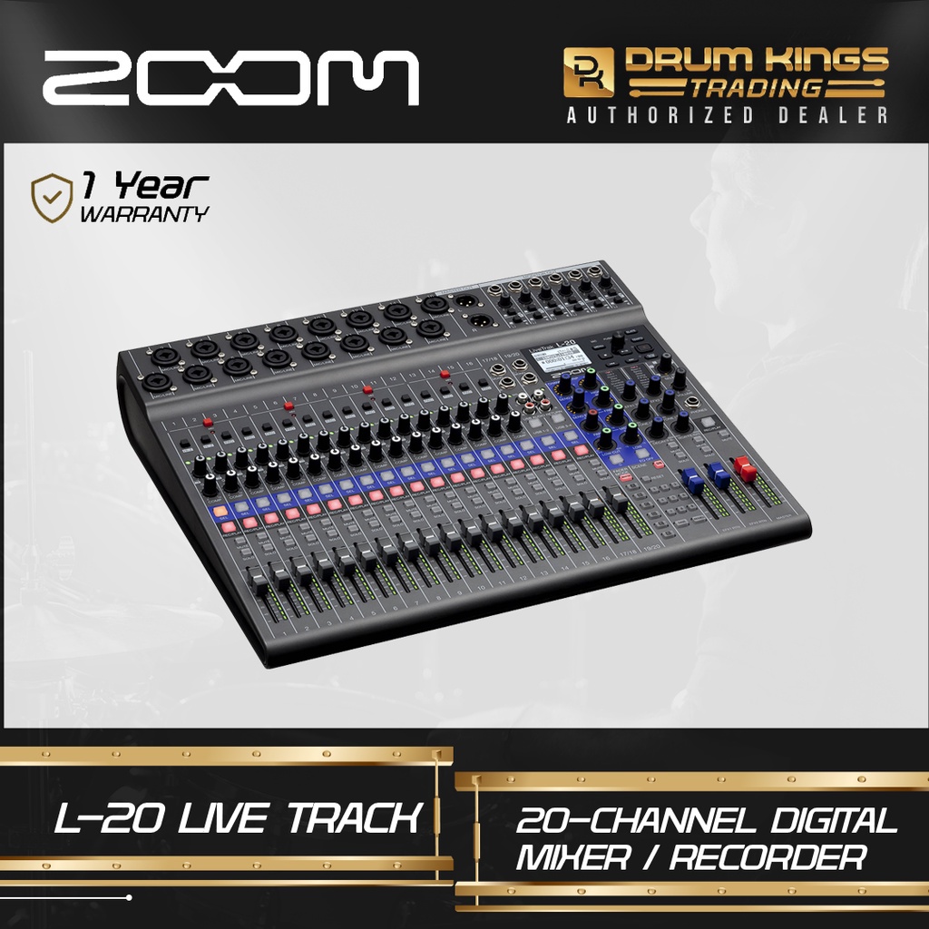 Zoom LiveTrak L-20 20-channel Digital Mixer / Recorder | Shopee Philippines