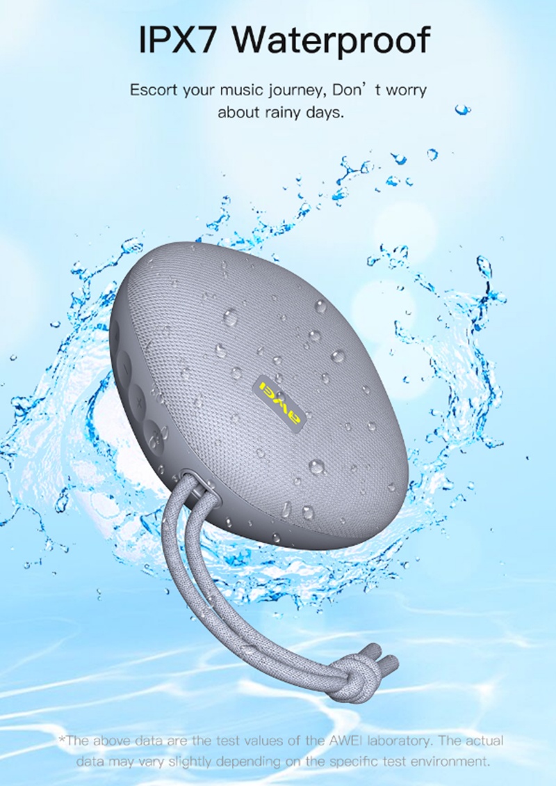 Awei Y336 Tws Ipx7 Waterproof Bluetooth Mini Wireless Speaker | Shopee ...