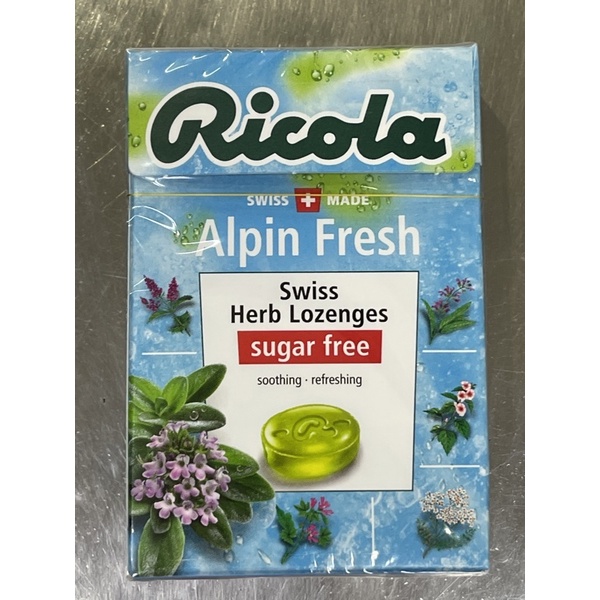 Ricola Sugar Free Candy 45g: Alpin Fresh, Cranberry, Lemon, Mountain Mint, Original Herb ...