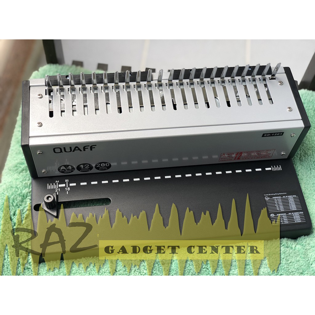 QUAFF Ring / Comb Binding Machine A4 Size Model SD-1201 | Shopee ...