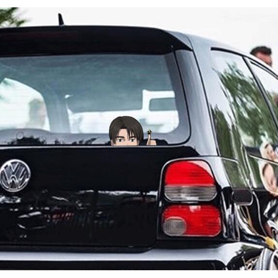 Initial D Stickers Fujiwara Takumi Sticker Thumbs Up Peeking Car ...