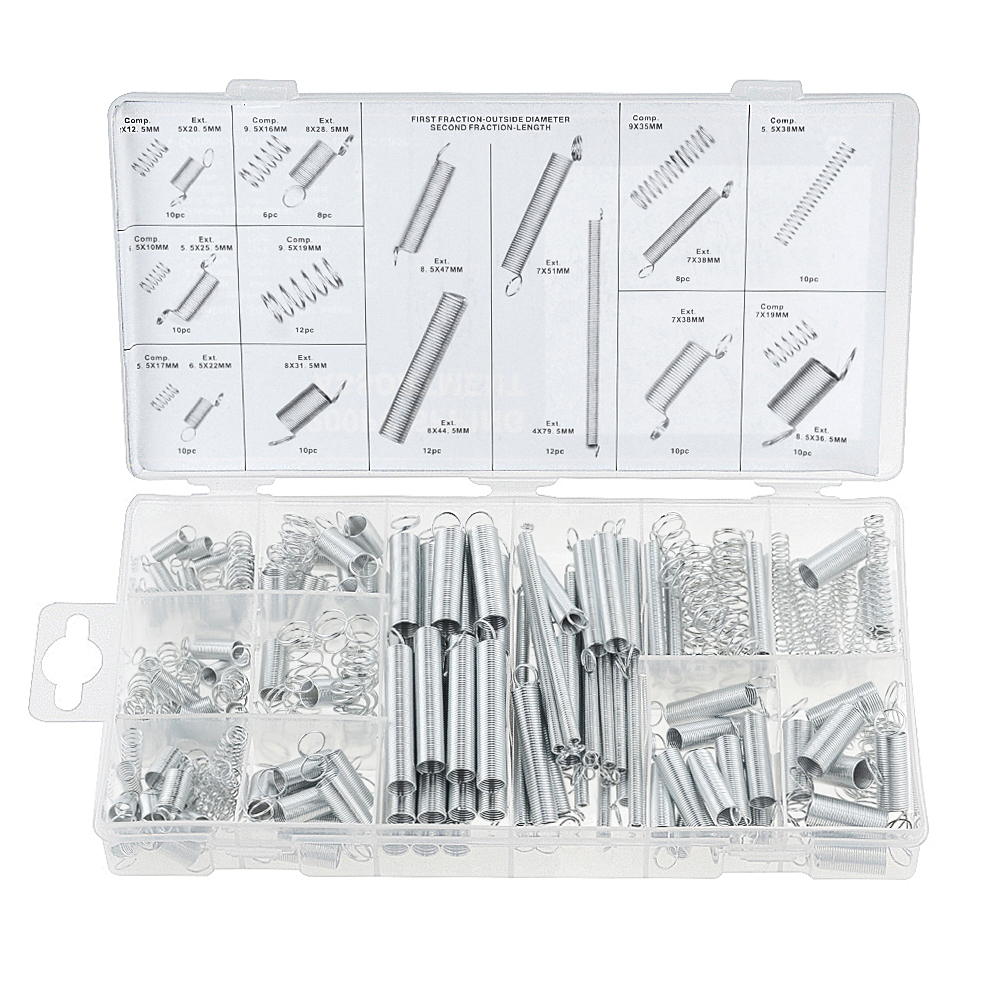 200PCS/set hardware Tension spring compression spring set in box 20 ...