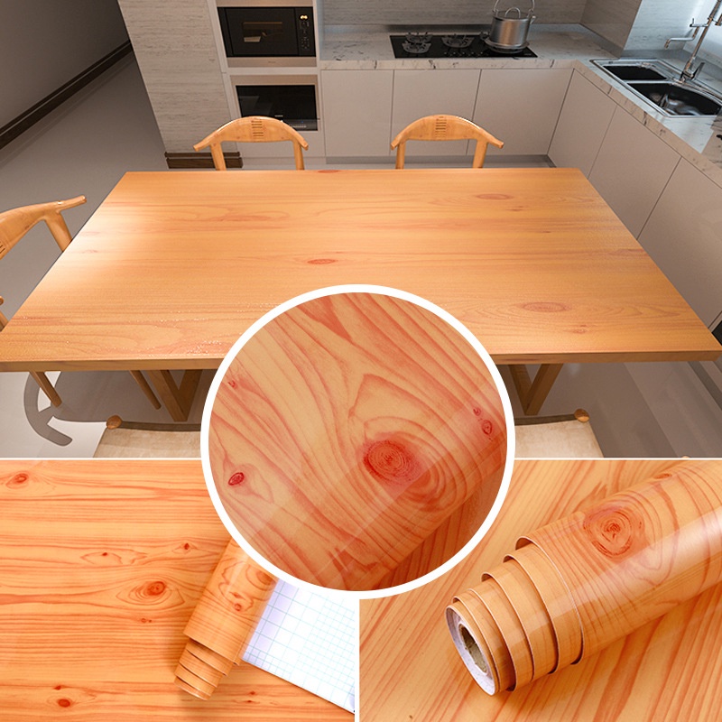 Table sticker/waterproof and oil-proof/wood grain paper/self adhesive ...