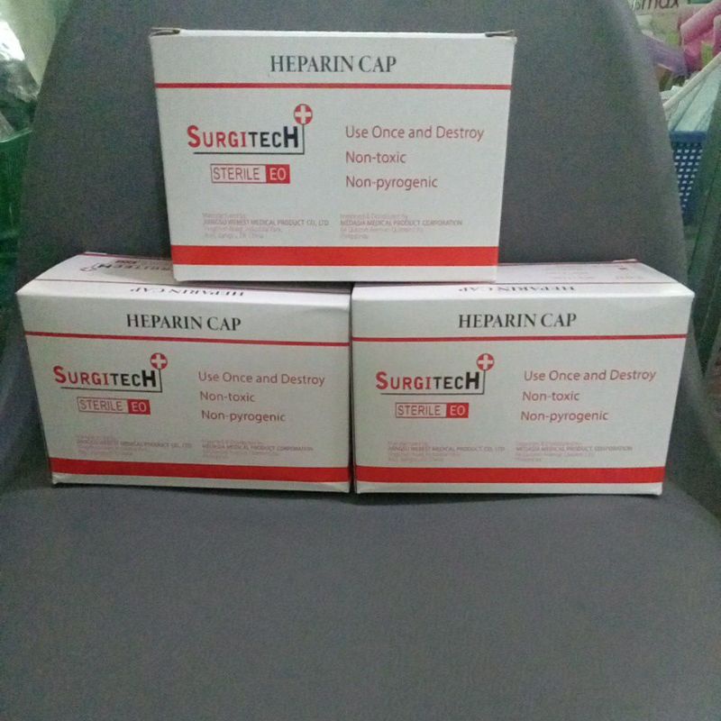 HEPARIN CAP(SURGITECH/FIRST AID) | Shopee Philippines