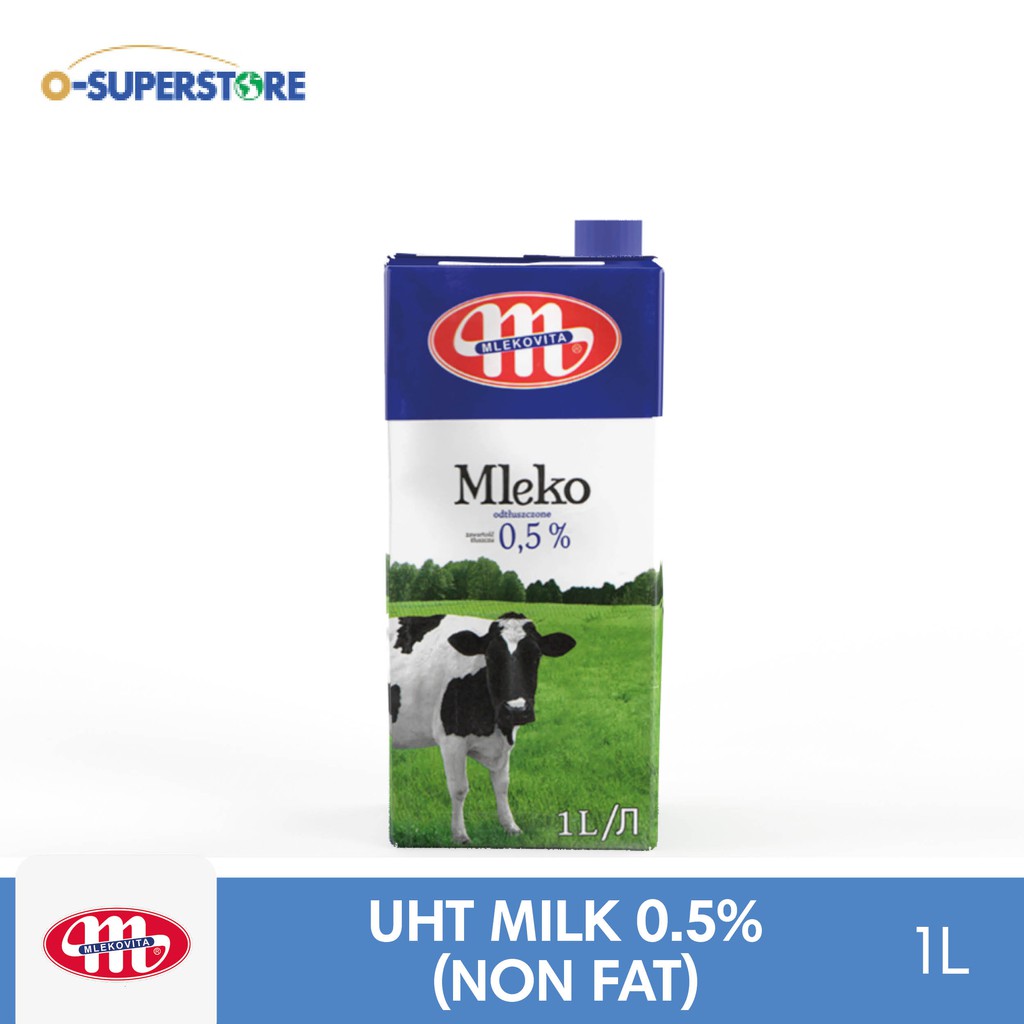 Mlekovita UHT Milk 0.5% (Non Fat) 1L / 1 Liter | Shopee Philippines