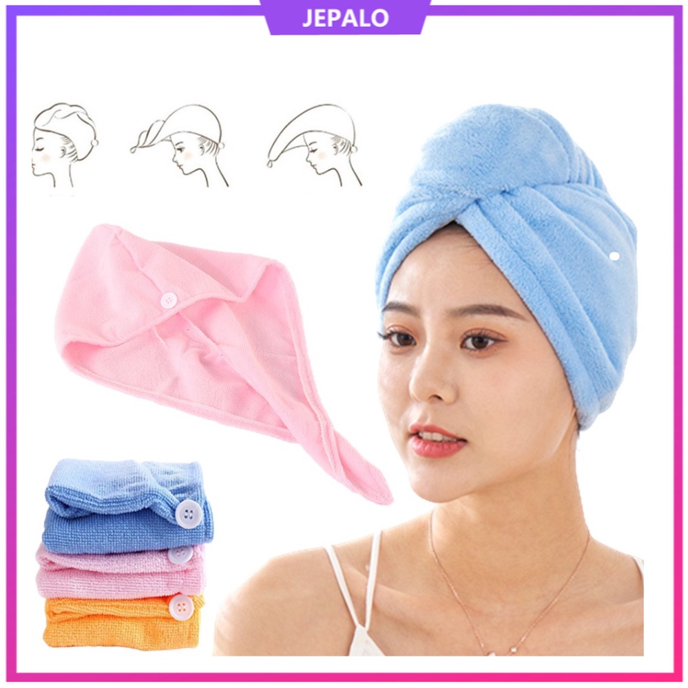 Head hair Towel / shampoo Towel / Microfiber Magic Towel / Plain Motif ...