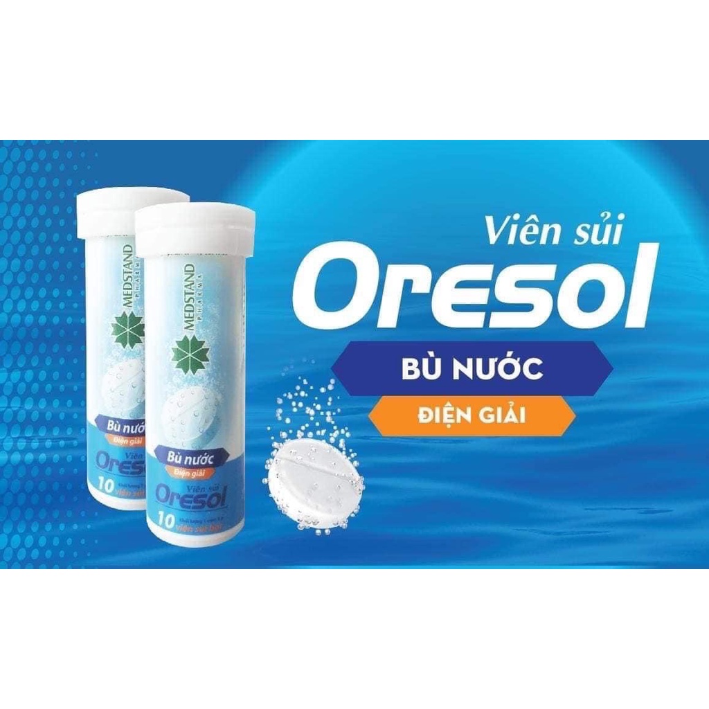 Oresol Medstand. Effervescent tablets for rehydration and electrolytes ...