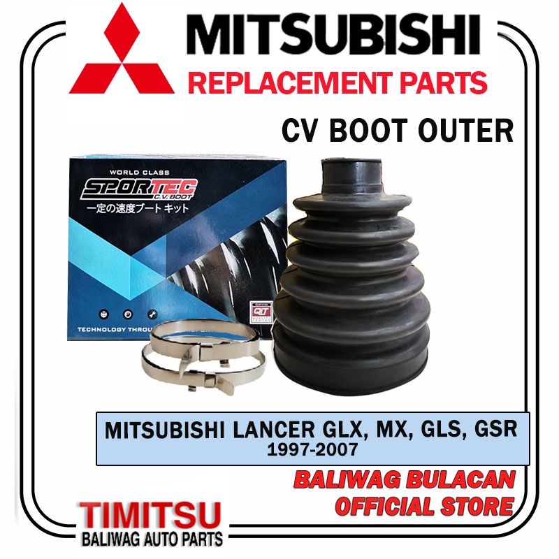 CV BOOT KIT OUTER MITSUBISHI LANCER GLX, MX ,GLS, GSR 1997-2007 SPORTEC ...