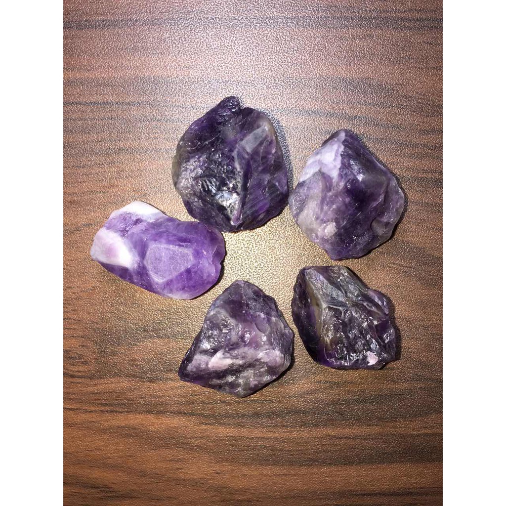 Raw Stones Sunstone, Deep Purple Amethyst, Amazonite, Fluorite, Red ...