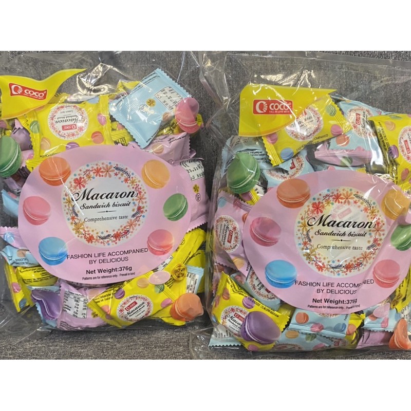 MACARON sandwich Biscuits 376g | Shopee Philippines